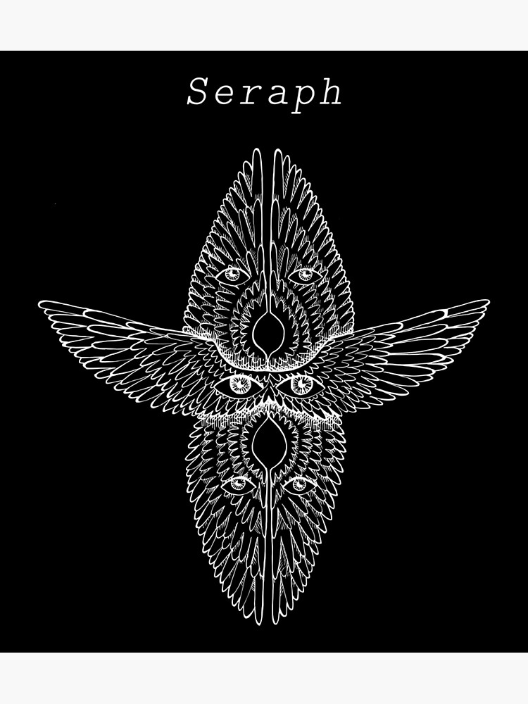 Póster «serafín serafín ángel tinta ilustración» de indiVisibl | Redbubble