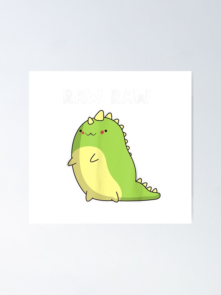 "Kawaii cute anime Dinosaur for Anime Fans T-Shirt" Poster for Sale by ...