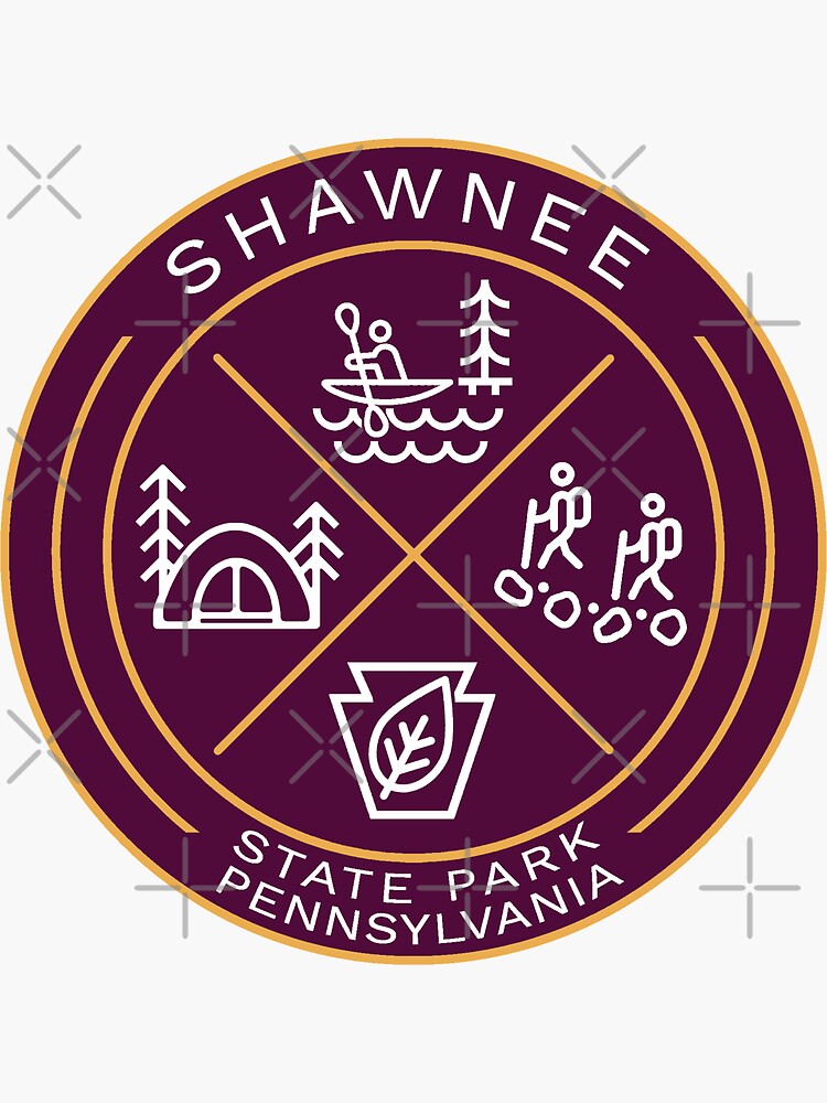 "Shawnee State Park Heraldic Logo" Sticker for Sale by VanyaKar | Redbubble