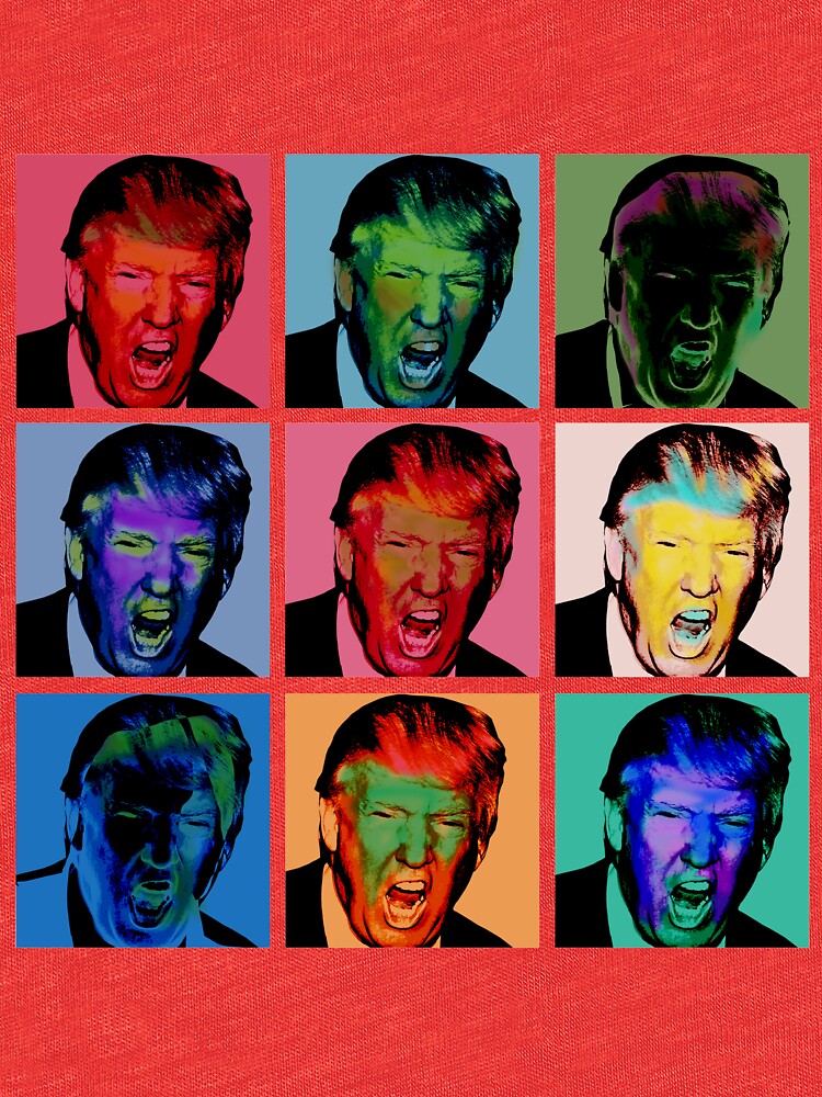 "Donald Trump Andy Warhol "PostMo Trump"" Tri-blend T-Shirt by ...