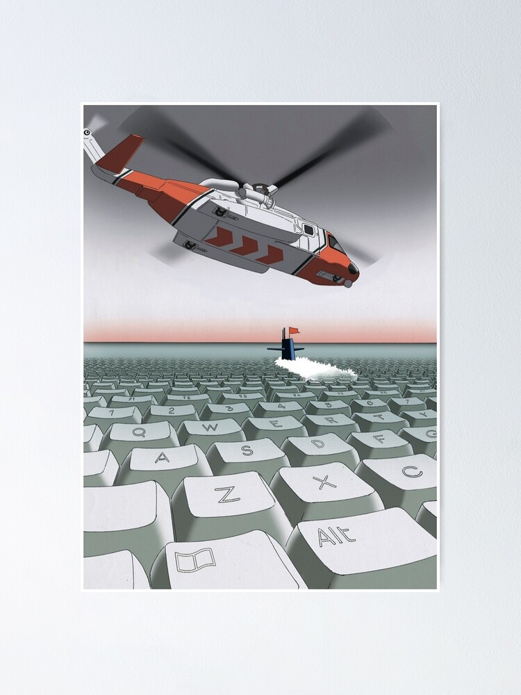 "Surrealism Guy Billout keyboard" Poster for Sale by effieteems | Redbubble