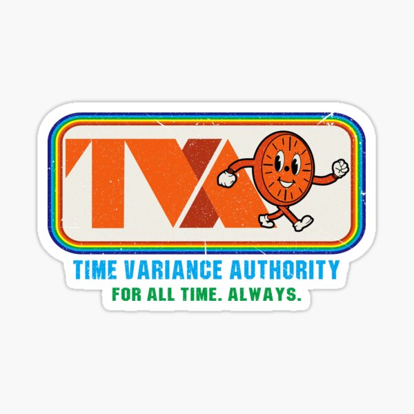 "TVA Time Variance Authority Miss Minutes Rainbow Worn" Sticker for ...