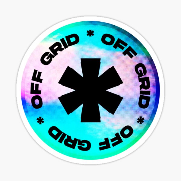 "off grid holographic sticker " Sticker by exr378 | Redbubble