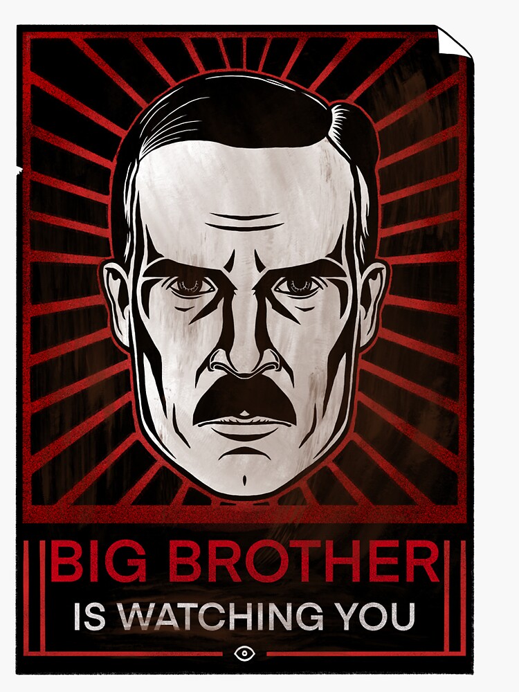 "Big Brother Is Watching You" Sticker for Sale by cheapheat | Redbubble