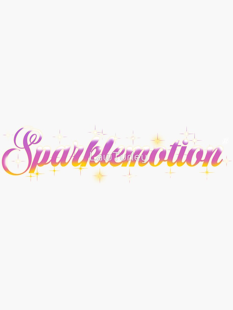 "Sparklemotion" Sticker for Sale by LawTurley | Redbubble
