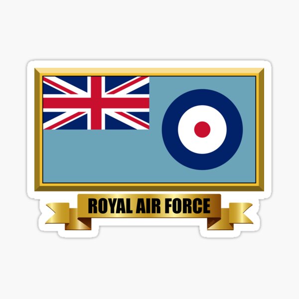 "ROYAL AIR FORCE Ensign Gifts, Masks, Stickers & Products (N)" Sticker ...
