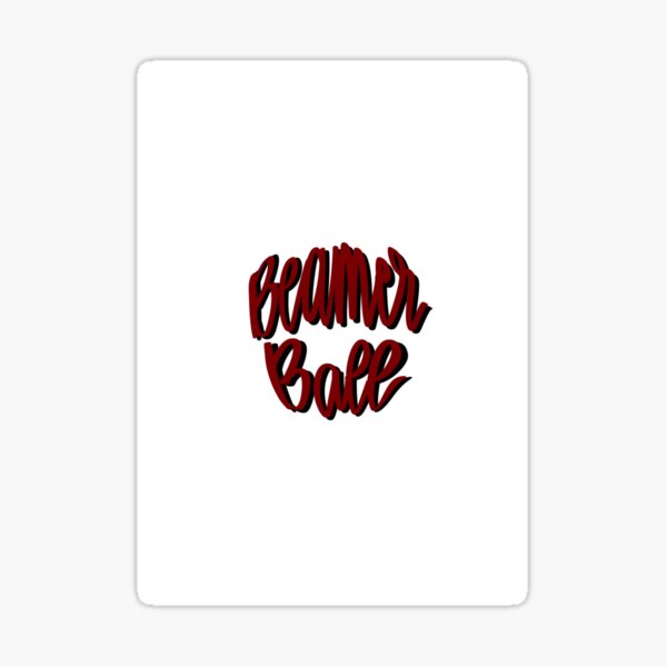 "Beamer ball" Sticker for Sale by Hamfitz | Redbubble