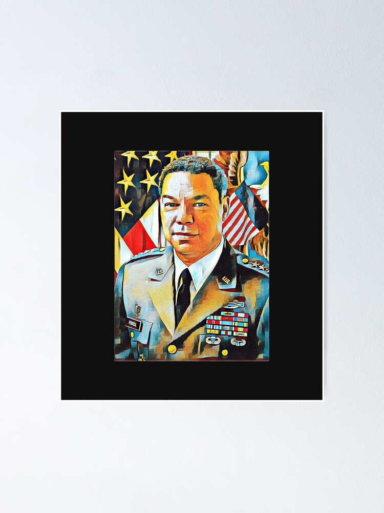 "Colin powell - rip colin powell" Poster for Sale by ibrahimbahram ...