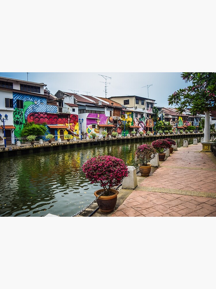 "Melaka sidewalk" Canvas Print for Sale by Funkylikeabee | Redbubble