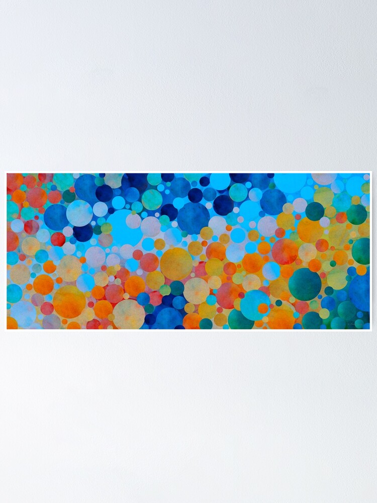 "Colorful Primary Color Abstract Art - Color Theory" Poster for Sale by ...