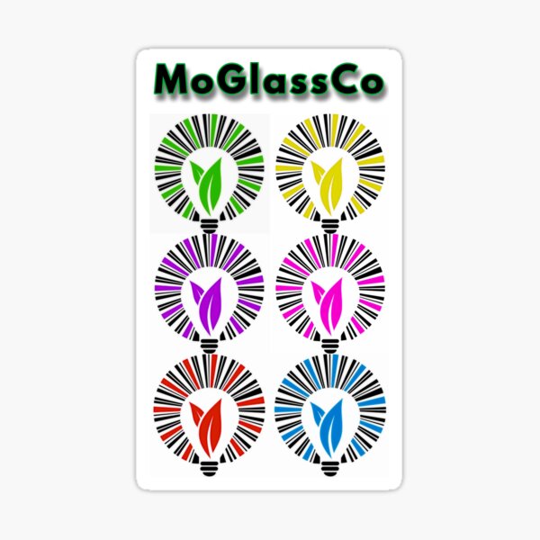 "Logo Multi-Color" Sticker for Sale by MoGlassCo | Redbubble
