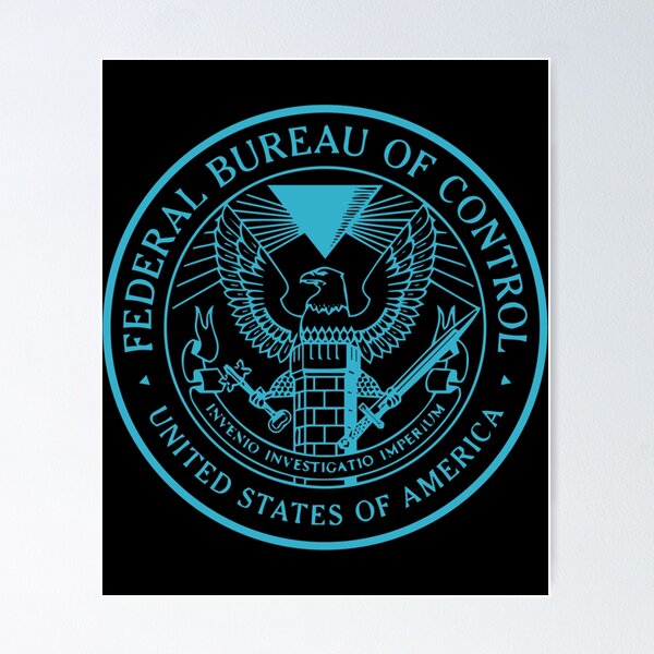 "Federal bureau of Control " Poster for Sale by hpgamer | Redbubble