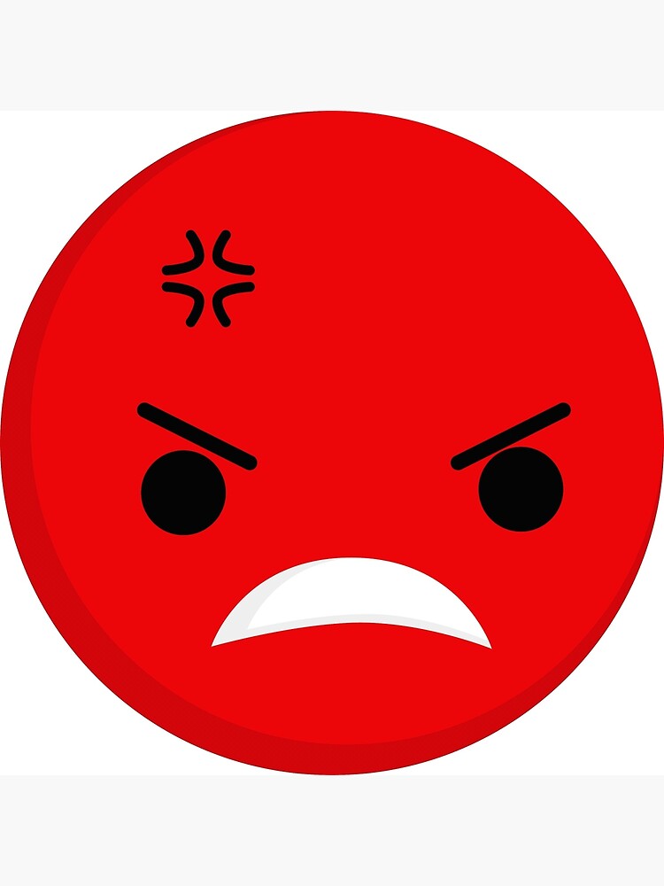 "angry emoji" Art Print for Sale by M-A-E | Redbubble