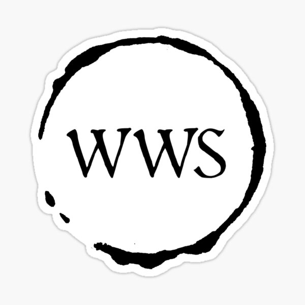 "WWS Logo" Sticker for Sale by broadzillajones | Redbubble