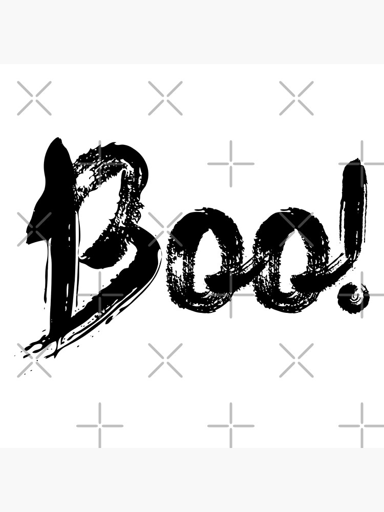 "Black Boo!" Poster by TrashPandaUK | Redbubble