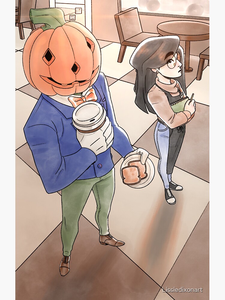 "The Pumpkin Sells Real Estate - Lantrell and Yumi" Sticker for Sale by ...
