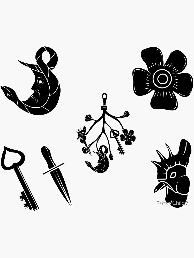 "Cimaruta Sticker Sheet" Sticker for Sale by FosterChild7 | Redbubble