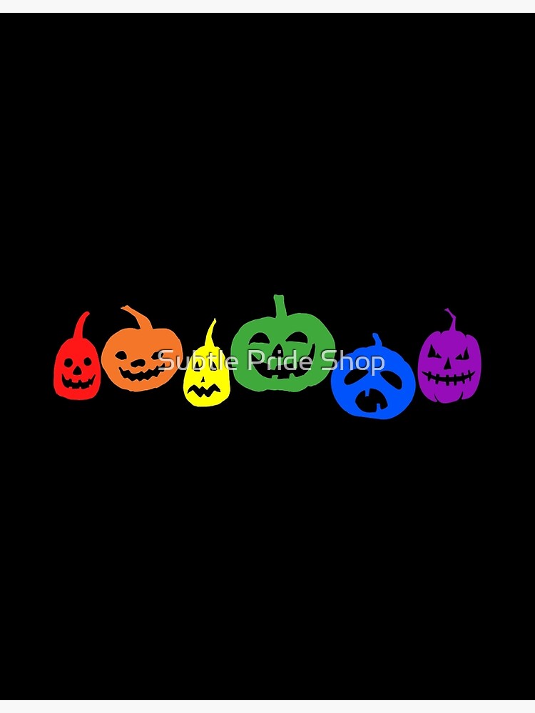 "Jack-o-lantern LGBT Flag Pumpkins. LGBTQ Pride" Poster for Sale by ...
