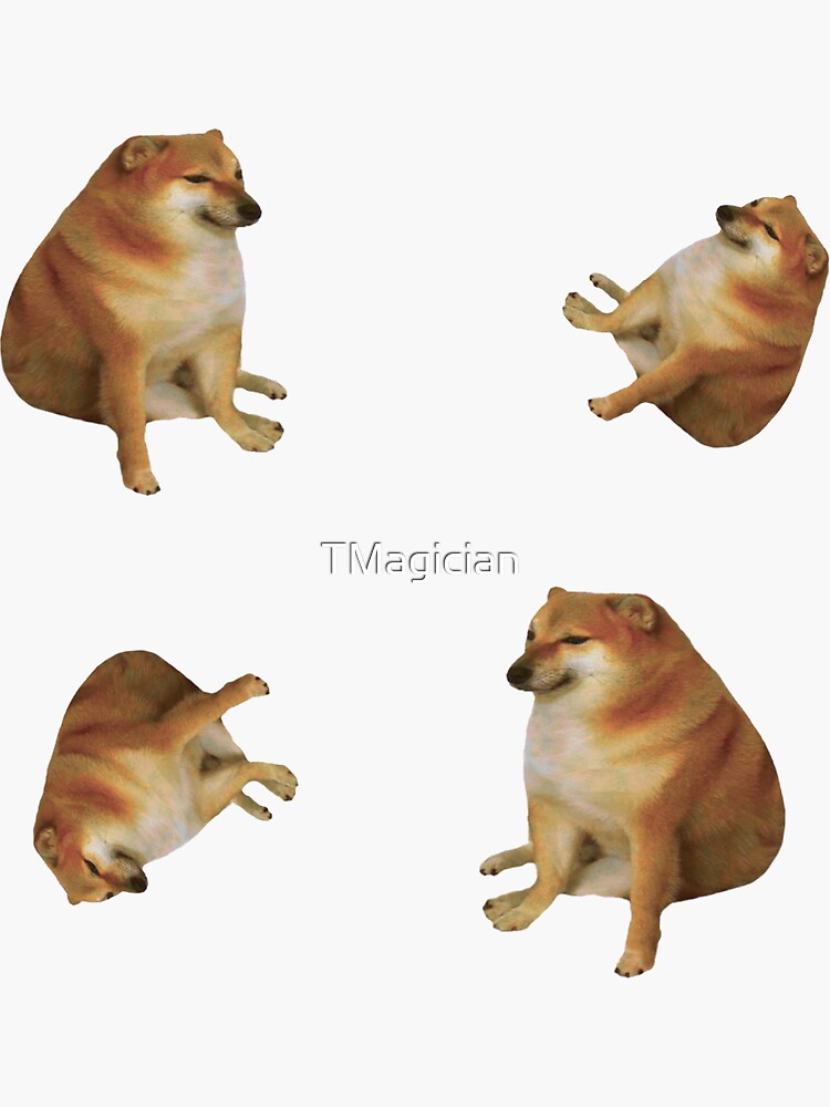 "Cheems Sticker Pack" Sticker for Sale by TMagician | Redbubble