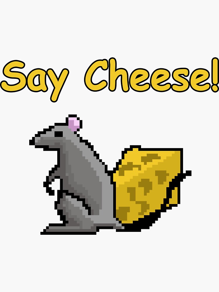 "Say Cheese" Sticker for Sale by Marctoonz | Redbubble
