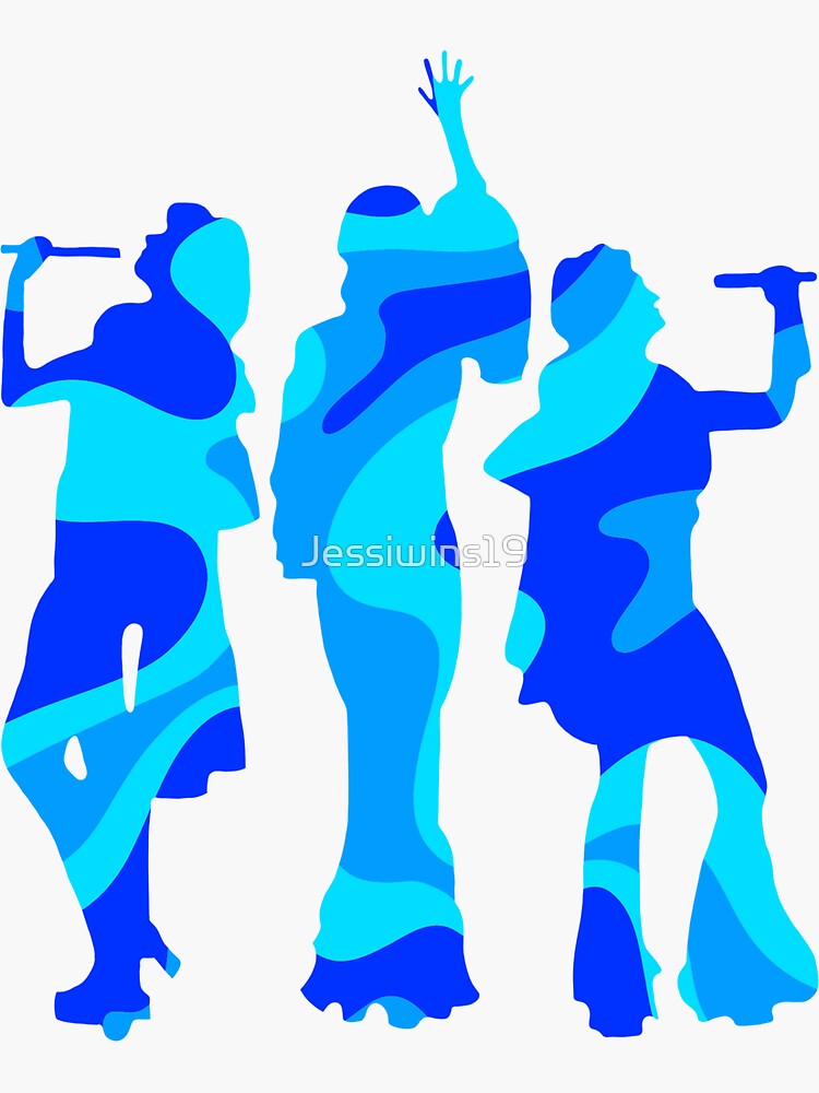 "Donna and The Dynamos Mamma Mia silhouette" Sticker for Sale by ...
