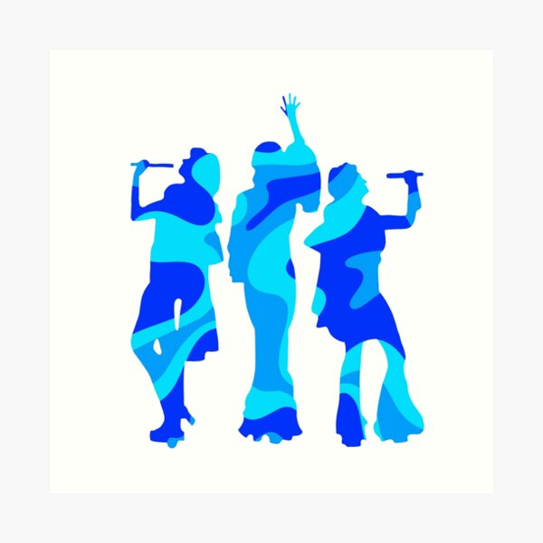 "Donna and The Dynamos Mamma Mia silhouette" Art Print for Sale by ...