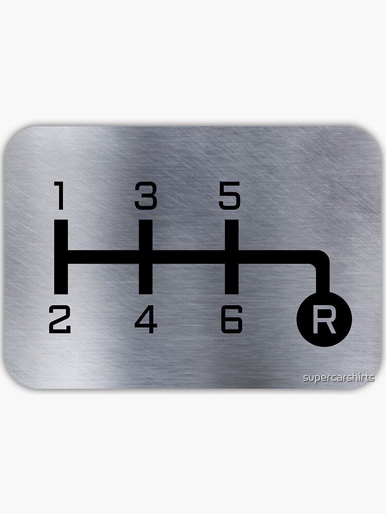 "Japanese Shift Pattern Plate Gearbox" Sticker for Sale by ...