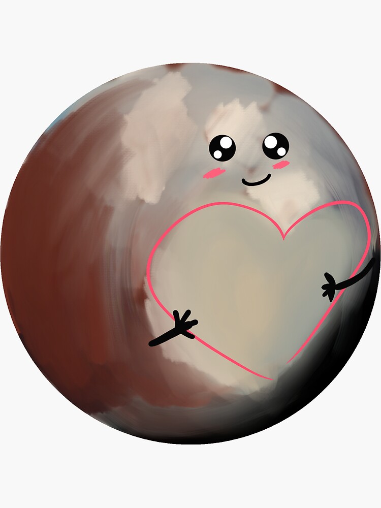 "happy pluto" Sticker for Sale by selektomimi | Redbubble