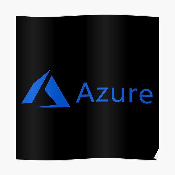 "Microsoft Azure" Poster by jelawaxi89 | Redbubble