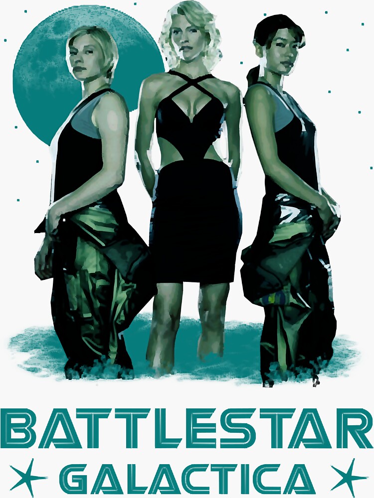 "Battlestar Galactica-blue poster " Sticker for Sale by Carollinda2012e ...