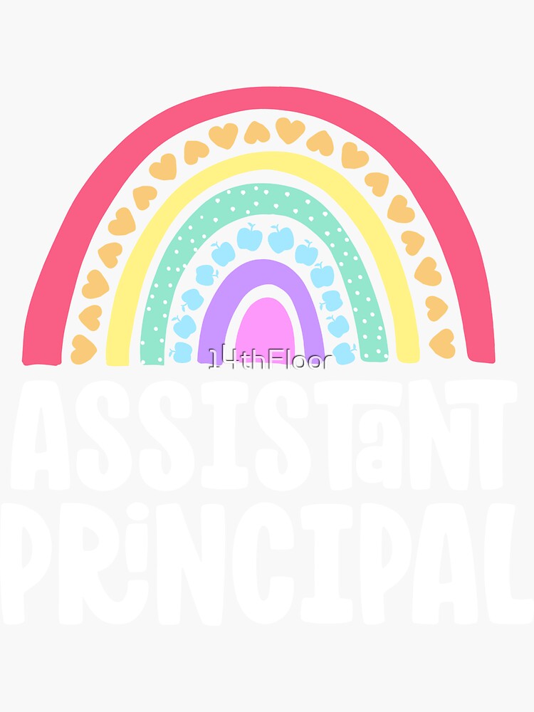 "Assistant Principal Boho Rainbow Vice Principal Appreciation" Sticker ...