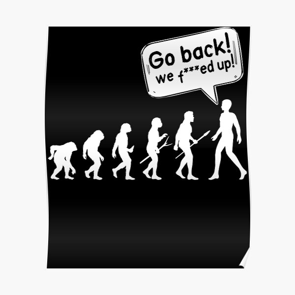 "Funny Human Evolution Memes" Poster by dibiassi | Redbubble
