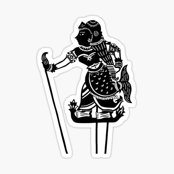 "Wayang Kulit" Sticker by kashkul | Redbubble
