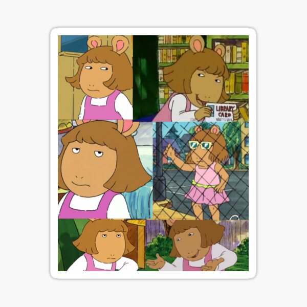 "DW collage" Sticker by witchhauz | Redbubble