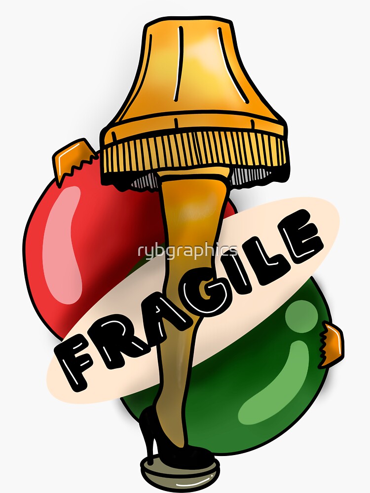 "A Fragile Christmas Story" Sticker for Sale by rybgraphics | Redbubble