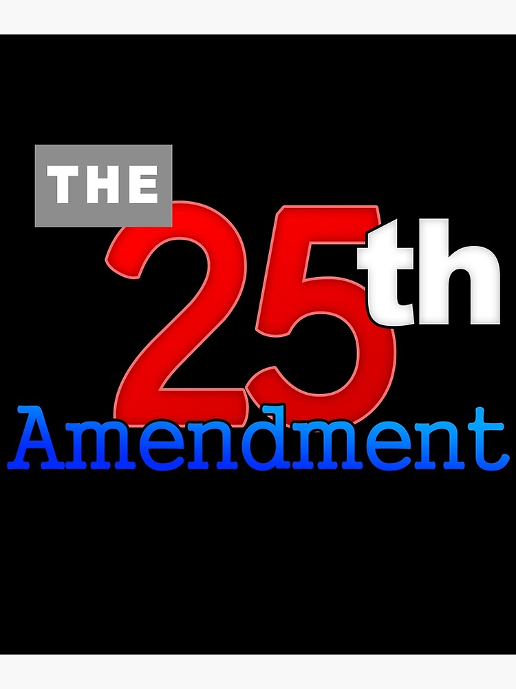 "The 25th Amendment Of The US Constitution" Poster for Sale by ...