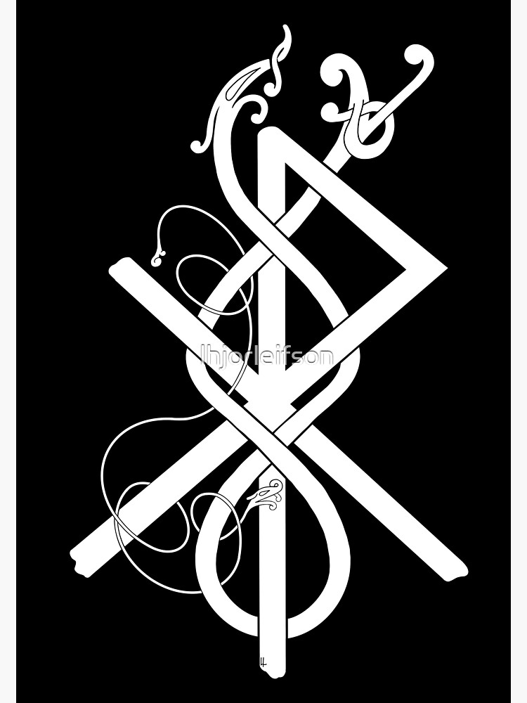 "Icelandic bind Rune " Sticker for Sale by lhjorleifson | Redbubble
