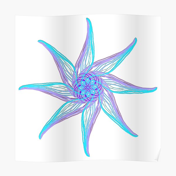 STARFISH ֍ Scribbles ~*Blue Ninja Star*~ Ocean Sea Marine Fish Creature ...