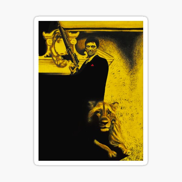 "Scar & Scarface" Sticker for Sale by thebrirose | Redbubble