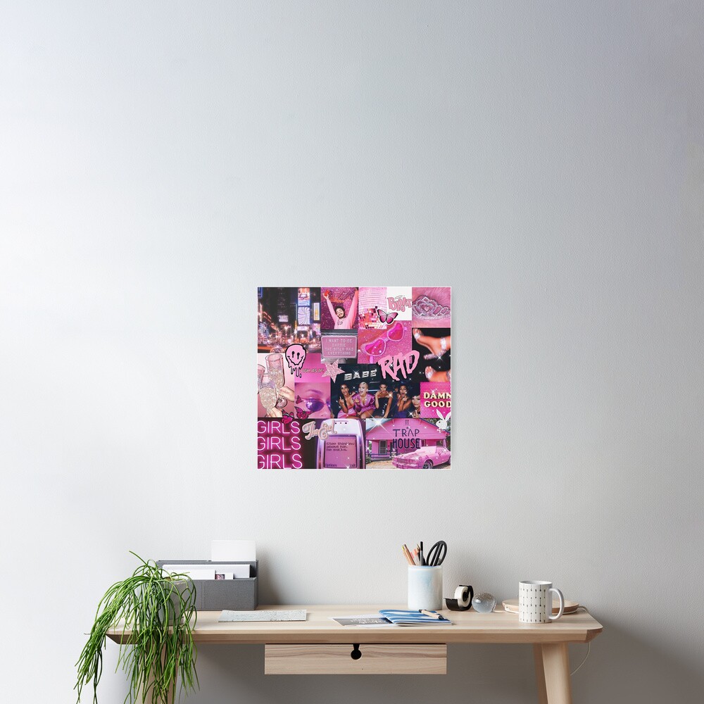 "Pink Asthetic Vibes Collage" Poster for Sale by Windasari29 | Redbubble