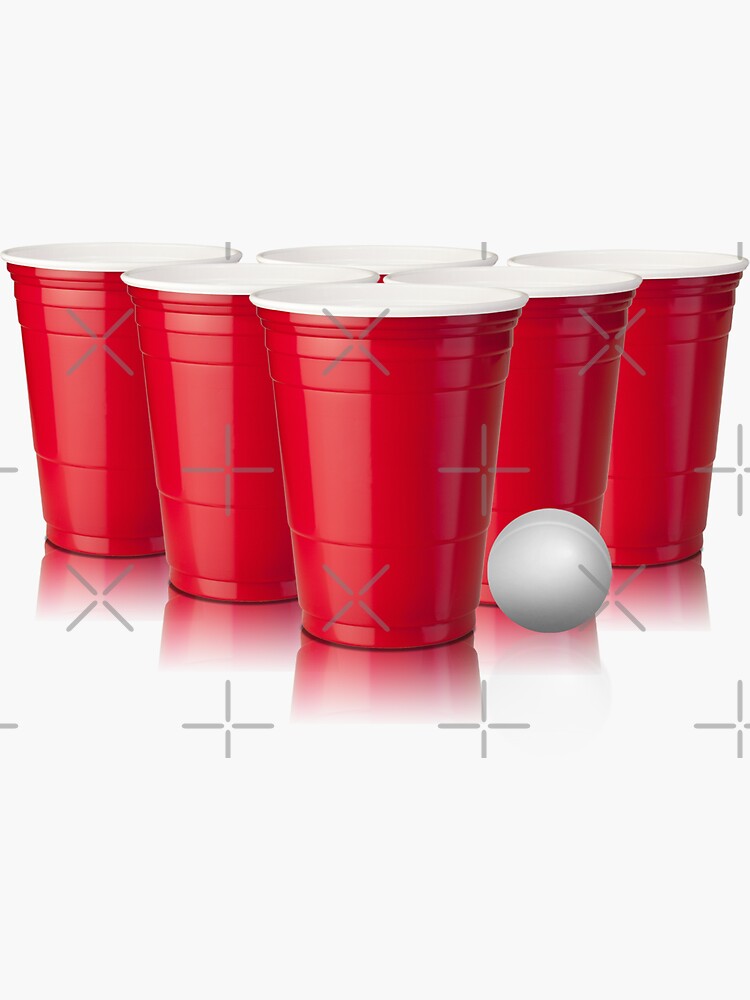 "Beer Pong" Sticker by TinaGraphics | Redbubble