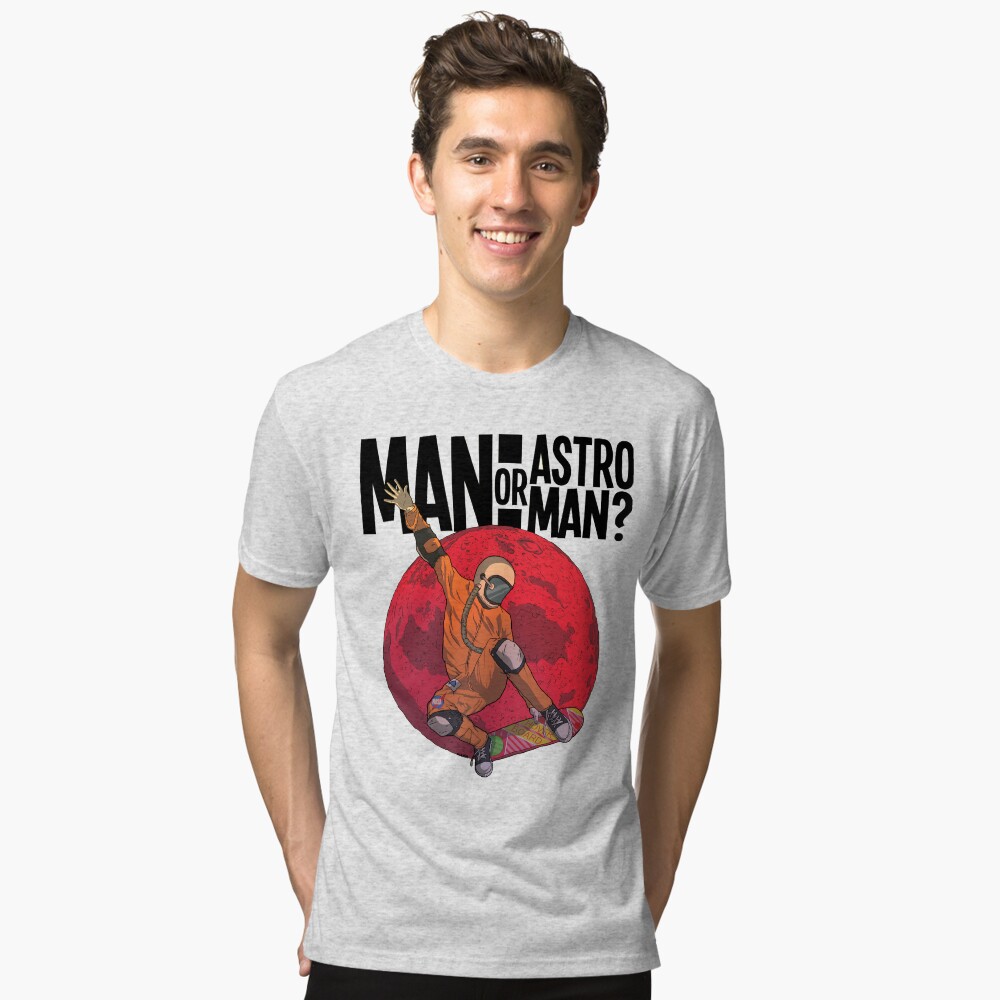 "man or astroman" Essential T-Shirt for Sale by waynemcdonald | Redbubble