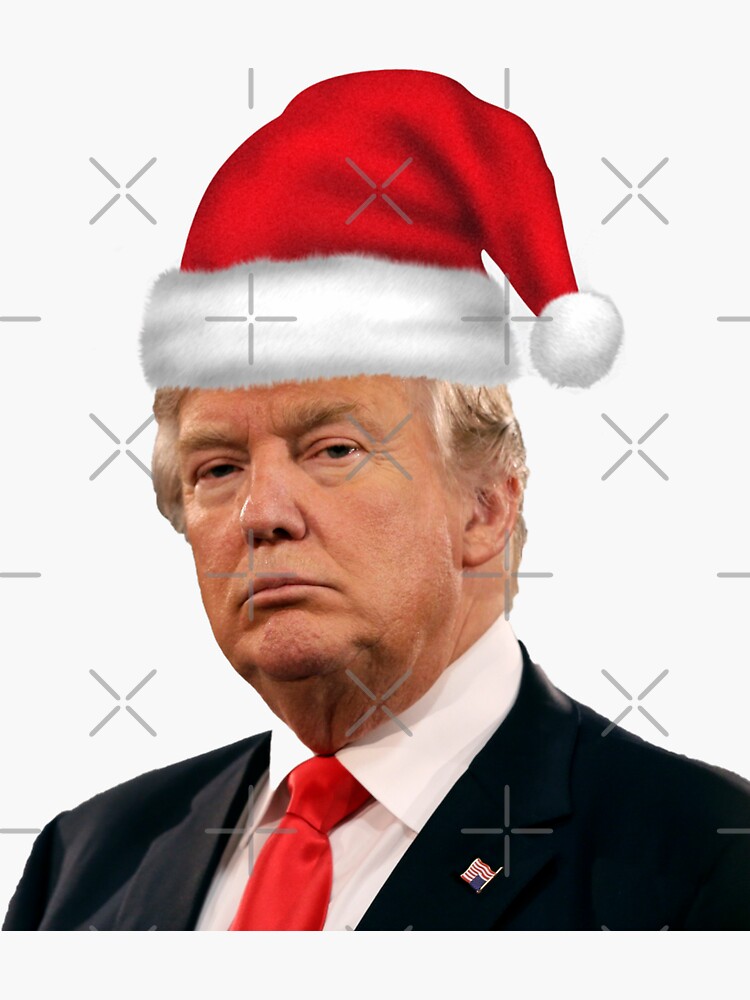 "Donald Trump - Merry Christmas!" Sticker for Sale by AKindChap | Redbubble