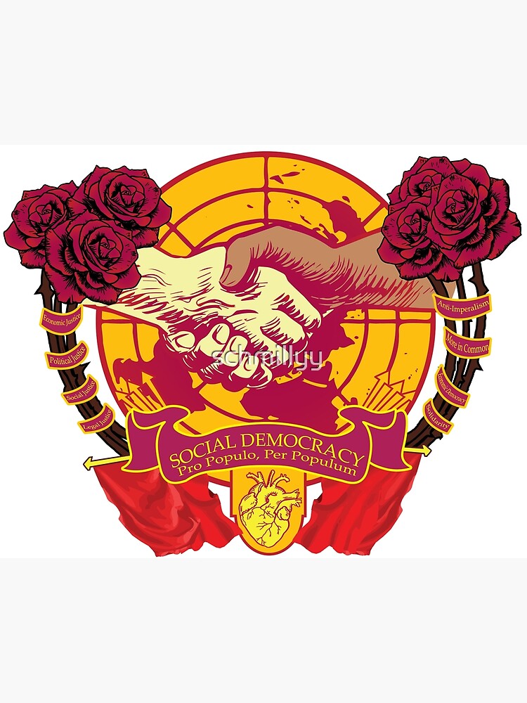 "Social Democracy Coat of Arms" Poster for Sale by schmillyy | Redbubble