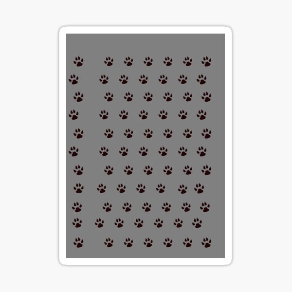 " dog Footprints" Sticker by mohamedelagan | Redbubble