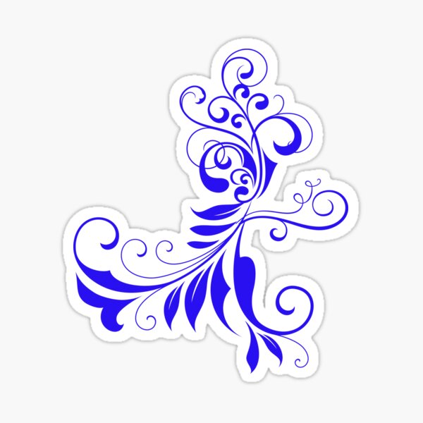 "Simple and beautiful minimal curve line design." Sticker for Sale by ...