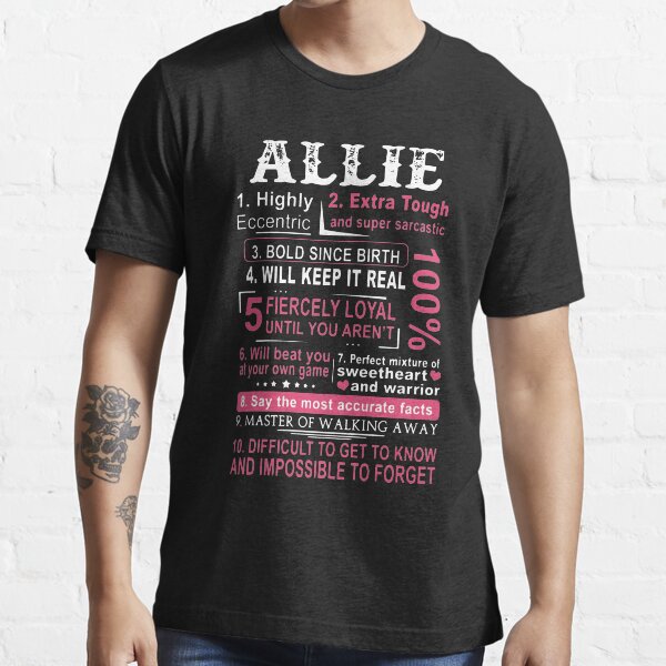 "Allie highly eccentric extra tough and super sarcastic bold sonce ...