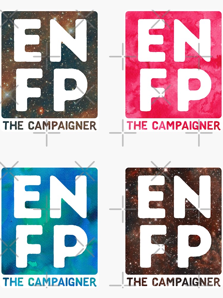 "ENFP Stickers" Sticker for Sale by teeworthy | Redbubble