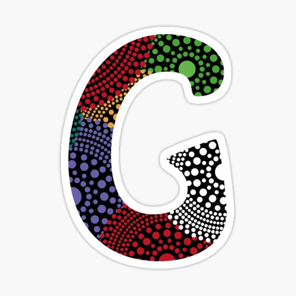 "G Aboriginial Alphabet" Sticker for Sale by DylanR8us | Redbubble