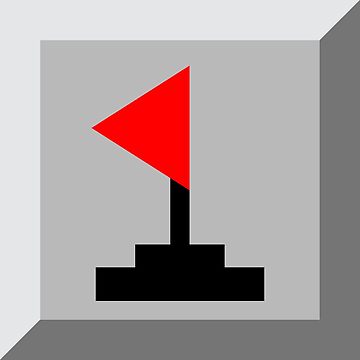 "Minesweeper- Red Flag" Sticker for Sale by FlowDesigns | Redbubble